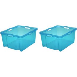 keeeper Organizer "franz", B:43cm H:26cm T:52cm, blau, Büro, Aufbewahrungsboxen, Aufbewahrungsboxen xxl, hochwertiger Kunststoff, 44 L