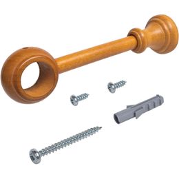Tr&auml;ger Liedeco, L:16,5cm, braun, Gardinenstangenhalterungen, "Th&uuml;ringen", f&uuml;r Gardinenstangen &Oslash; 28 mm