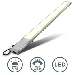 B.K.LICHT LED Unterbauleuchte "BKL1468 LED Leiste mit Ein-Ausschalter", 1, H: 1,3cm, 1 Stk., silber, Leuchten, Unterbauleuchte, 3.000K, 1.100Lm,