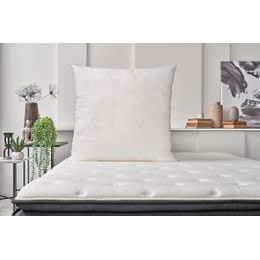 Kopfkissen Yatas Bedding, B:80cm L:80cm, weiß, Kopfkissen Bezug: 100% Baumwolle. Füllung: 100% Polyester, Kopfkissen, "Majestät Dacron 95 C,