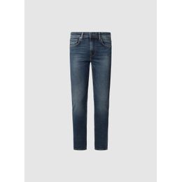 Pepe Jeans Herren Straight-Jeans "STRAIGHT JEANS", blau, Gr. 33, Denim/Jeans, Obermaterial: 98% Baumwolle, 2% Elasthan, Jeans, mit geradem Bein