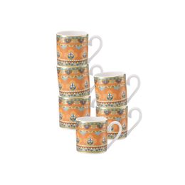 Villeroy & Boch VILLEROY & BOCH Espressotasse "Espressotassen Samarkand Mandarin 50 ml 6er Set bunt", bunt, Trinkgefäße