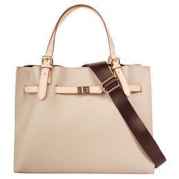 Bugatti Damen Henkeltasche "ELLA", beige, Kunstfaser, leicht glänzend, unifarben, Taschen