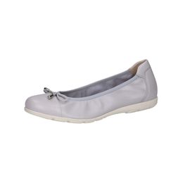 Caprice Damen Ballerina "Caprice Ballerinas Leder", Gr. 38, blau, Leder, Schuhe