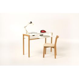 Schreibtisch WOODMAN, B:122cm H:84cm T:43cm, braun, Kinderzimmer, Tische, "Farringdon", skandinavisches Design, Home Office, praktisch ausziehbar, FSC