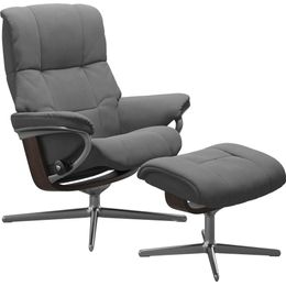 stressless "Mayfair" Set, Relaxsessel mit Hocker, mit Hocker, mit Cross Base, Gr&ouml;&szlig;e S, M & L, Holzakzent Wenge