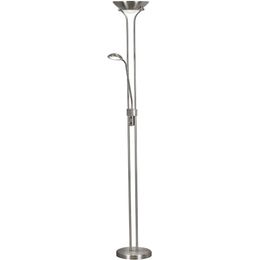 Searchlight Stehlampe "Mother & Child Floor Lamp", satin, silber, 1, Ø 25,4cm H: 180cm, 1 Stk., Leuchten