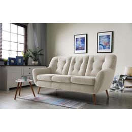 3-Sitzer, B:187cm H:92cm T:92cm, beige, exxpo - SOFA FASHION, Sofas, "Scandi, bequem, aufwendige R&uuml;ckenpolsterung f&uuml;r mehr Sitzkomfort", aktuelle
