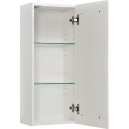 H&auml;ngeschrank SAPHIR, B:30cm H:70cm T:20cm, wei&szlig;, Spanplatte, Badezimmer, Schr&auml;nke, "Quickset 376 Wand-Badschrank mit 1 T&uuml;r und 2 Einlegeb&ouml;den",