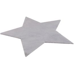 Kinderteppich Obsession, B:86cm H:19mm L:86cm, silber, Mikropolyester, Teppiche, "My Luna 858", waschbar, Kinderzimmer