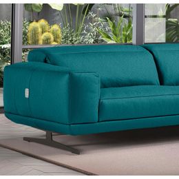 3-Sitzer Egoitaliano, B:327cm H:96cm T:109cm, blau, Sofas, "Gloria, super bequem, hochwertige Verarbeitung, edles Design, Megasofa", beidseitig