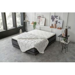 Kunstfaserbettdecke Yatas Bedding, B:135cm L:200cm, weiß, Bezug: 100% Baumwolle. Füllung: 80% Polyester, 20% Viskose, Bettdecken, "Bambus Majestät,