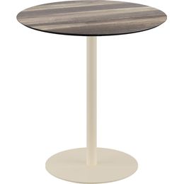 Klapptisch Essentials, B:70cm H:73,2cm T:70cm, beige, Pulverbeschichteter Stahl, Garten, Tische, "Urban", in verschiedenen Ausf&uuml;hrungen