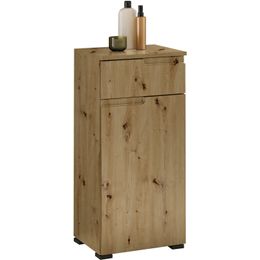 Midischrank, B:40cm H:85cm T:32cm, beige, BASIC BY BALCULINA, Holzwerkstoff, Badezimmer, Schränke, "Spice, Badezimmerschrank BxTxH 40x85x32 cm",