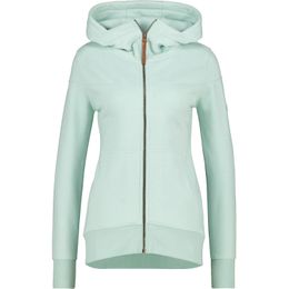 alife and kickin ALIFE & KICKIN Damen Kapuzensweatjacke "Damen IsamiAK A", gr&uuml;n, Gr. S, 50% Baumwolle, 50% Polyester, Sweatjacken