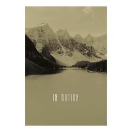 Komar Bild "Word Lake In Motion Sand", B/H/T: 50cm x 70cm, Natur, 1 Stk., bunt, Wohnzimmer, Bilder, Wandbild zur Dekoration - ohne Rahmen