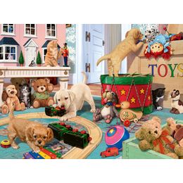 Ravensburger Kinder Puzzle "Verspielte Welpen", bunt, Pappe, B:36cm H:49cm, Puzzles, Made in Germany