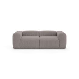 Big-Sofa s.Oliver, B:242,5cm H:73cm T:98cm, grau, 100% Polyester, Sofas, "EMMERIK Designersofa, 3-Sitzer mit Wellenfederung, B/T/H: 242/98/73 cm",