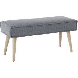 Eckbank, B:104cm H:50cm T:40cm, silber, exxpo - SOFA FASHION, 100% Polyester, Esszimmer, Sitzb&auml;nke, "Lungo", Frei im Raum stellbar