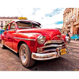 papermoon Fototapete "Old Cuba Car", B/L: 4m x 2,6m, Bahnen: 8 Stk., bunt, Tapeten