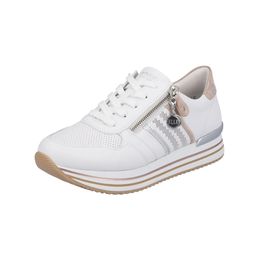 Remonte Damen Sneaker "Remonte Sneaker Glattleder", Gr. 40, beige, Glattleder, Schuhe