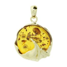 OSTSEE-SCHMUCK Damen Kettenanh&auml;nger "OSTSEE-SCHMUCK Anh&auml;nger Vika Anh&auml;nger Vika", 33x22mm, Gelbgold 333, 5,4 g, gelb, Gelbgold 333, Schmuckanh&auml;nger