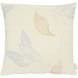 Dekokissen Apelt, B:48cm H:5cm L:48cm, beige, Polyester, Dekokissen_Sitzkissen_Kissenh&uuml;llen, "Valerie", Kissenh&uuml;lle mit F&uuml;llung, 1 St&uuml;ck