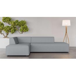 Ecksofa OTTO HOME, B:270cm H:72cm T:180cm, grau, 100% Polyester, Wohnzimmer, Sofas, "Ecksofa Cavan mit Ottomane links oder rechts bestellbar", L-Form