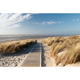 papermoon Fototapete "Dunes in Langeoog", B/L: 5m x 2,8m, Bahnen: 10 Stk., bunt, Tapeten