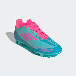 M&auml;dchen Fu&szlig;ballschuh "F50 CLUB MESSI KIDS FG/MG", adidas Performance, Gr. 38,5, rosa, Synthetik, Schuhe, f&uuml;r Rasenpl&auml;tze