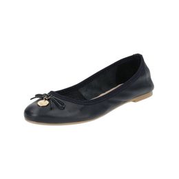 Scapa Damen Ballerina "Scapa Ballerinas Leder", Gr. 37, blau, Leder, Schuhe