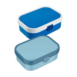 Mepal Lunchbox "Brotdosen mit Einsatz & Gabel Campus 700 ml 2er Set", blau, Lebensmittelaufbewahrungsbehälter