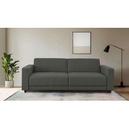 3-Sitzer DOREL HOME, B:225cm H:82cm T:91cm, grau, 100% Polyester, Sofas, "Allie II Schlafsofa 225 cm", Bett-Funktion (108/190cm), Rückenlehne