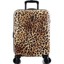 Heys Damen Hartschalen-Trolley "Leopard, 53 cm", braun, Polycarbonat, Koffer, Heys x Joachim Llambi Handgep&auml;ck-Koffer Reisegep&auml;ck
