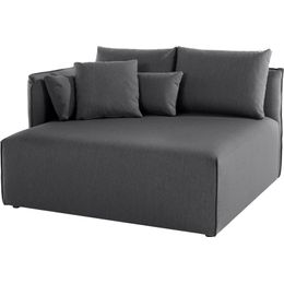 Ottomane OTTO HOME, B:138cm H:86cm T:128cm, grau, 100% Polypropylene, Sofas, "Nöre", kurzes Lounge-Modul - zum Zusammenstellen, Breite 138 cm, Tiefe