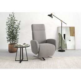 Sit & More TV-Sessel SIT & MORE, B:71cm H:110cm T:82cm, grau, Sessel, "Grenoble, inkl. Kopfteilverstellung", wahlweise mit 2 Motoren, Akku & Aufstehhilfe