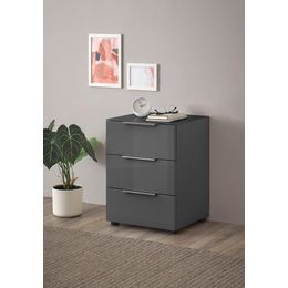 HBZ-MEBLE Kommode HBZ, B:45cm H:61cm T:40cm, grau, Holzwerkstoff, Schlafzimmer, Sideboards, "Santorin Nachtkonsole, BxHxT 45x61x40 cm", Breite 45cm, Softclose