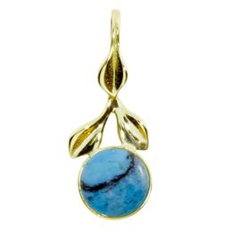 OSTSEE-SCHMUCK Damen Kettenanh&auml;nger "OSTSEE-SCHMUCK Anh&auml;nger Bl&uuml;te Anh&auml;nger Bl&uuml;te", 20 x 8mm, Gelbgold 333, 0,7 g, gelb, Gelbgold 333, Schmuckanh&auml;nger