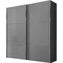 Schwebet&uuml;renschrank STAUD, B:188cm H:222cm T:68cm, grau, Holzwerkstoff, Schr&auml;nke, "Includo Glas, Made in Germany"