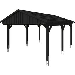 Skan Holz Einzelcarport SKANHOLZ, grau, Carports, "Fichtelberg"