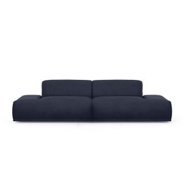 Big-Sofa Trendmanufaktur, B:300cm H:72cm T:107cm, blau, 100% Polyester, Sofas, "Braga, toller Sitzkomfort, Designsofa", in moderner Optik, mit