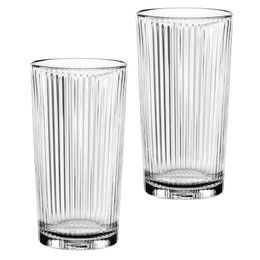 Nachtmann Longdrinkglas "Longdrinkgläser Aperitivo 395 ml 2er Set transparent", transparent, Trinkgefäße