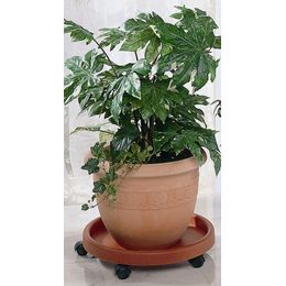 Ruco Blumentopfuntersetzer, H:9cm &Oslash;:34cm, orange, Untersetzer, Kunststoff, &Oslash; 34 cm