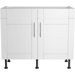 Sp&uuml;lenschrank KOCHSTATION, B:100cm H:87cm T:58,4cm, wei&szlig;, K&uuml;che, Schr&auml;nke, "KS-Ahus", Breite 100 cm