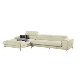 Ecksofa W.Schillig, B:343cm H:70cm T:193cm, beige, Stoff S37 (100% Polyester): Luxus-Microfaser in Lederoptik, Wohnzimmer, Sofas, "piedroo,