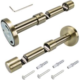 Doppeltr&auml;ger Liedeco, &Oslash;:1,6cm, gold, Gardinenstangenhalterungen, f&uuml;r Gardinenstangen &Oslash; 16 mm