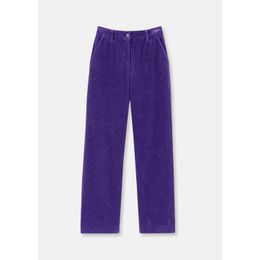 Madeleine Mode MADELEINE Damen Culotte "Culotte mit Spitze Culotte aus samtweichem Feincord"macchiato, Gr. 18, Obermaterial: 93% Baumwolle CO. 5% Modal CMD. 2%