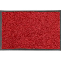 Fu&szlig;matte Astra, B:40cm H:9mm L:60cm, rot, Kunstfaser, Badezimmer, Teppiche, "Proper Tex 618", Schmutzfangmatte, auch als L&auml;ufer, waschbar, In -und