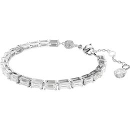 Swarovski Damen Armband "Schmuck Geschenk Matrix Tennis Armkette", Metall, silber, Metall, Armb&auml;nder, mit Swarovski Kristall
