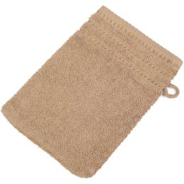 G&ouml;zze Waschhandschuh G&Ouml;ZZE, B:17cm L:24cm, beige, Frottier, Handt&uuml;cher, "Berlin"
